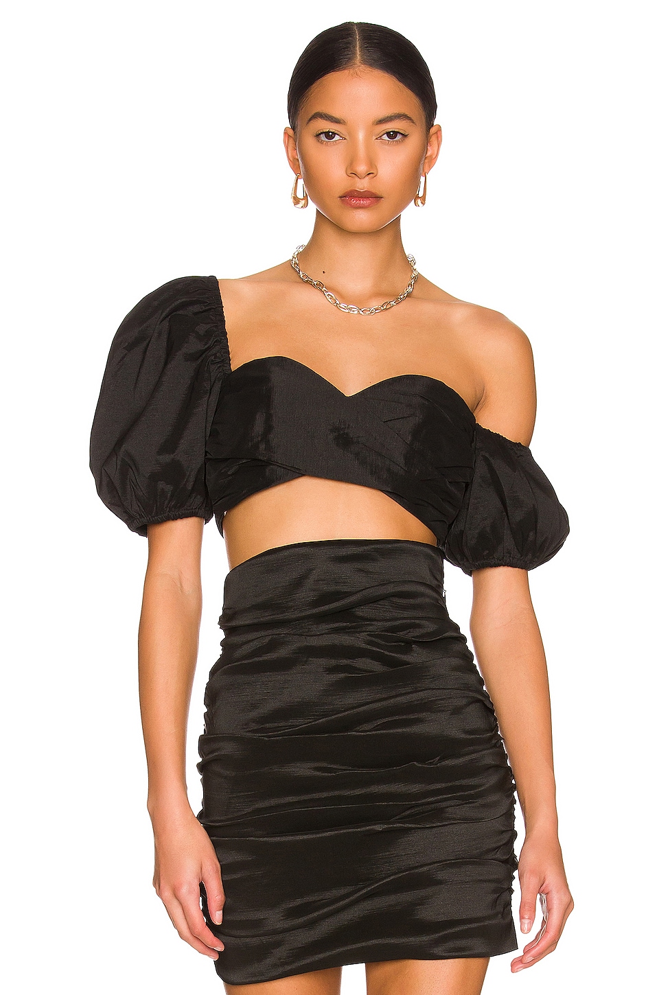 Lovers And Friends Savannah Cropped Top In Black Revolve