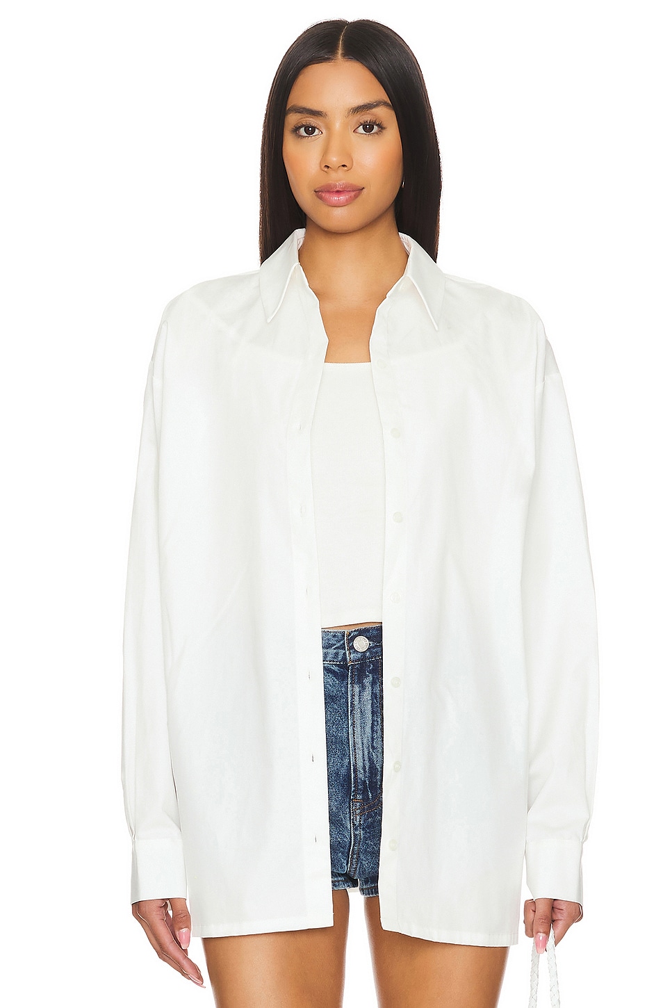Lovers and Friends x Maggie MacDonald Mia Shirt in White | REVOLVE