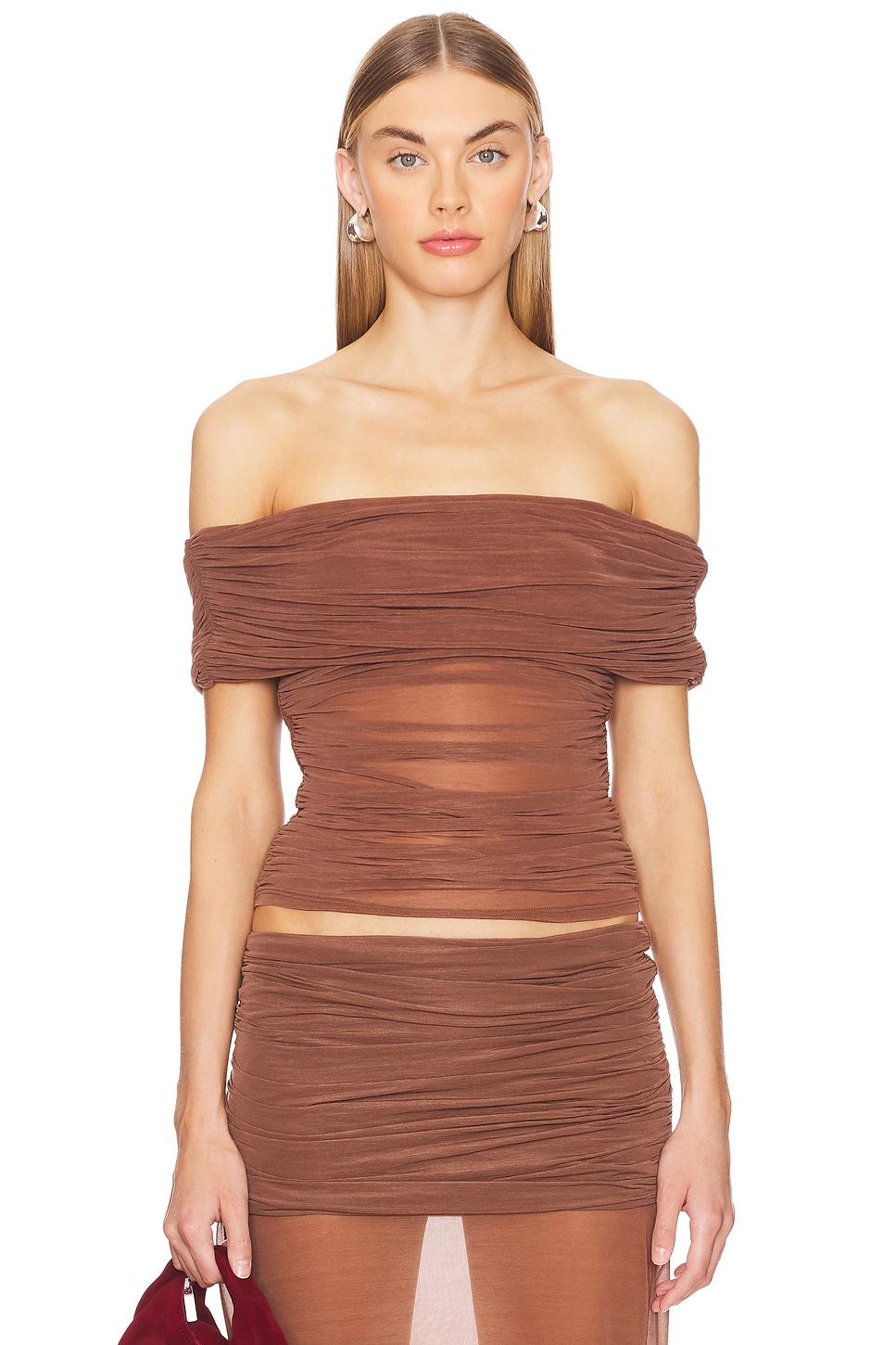 Lovers and Friends Bella Top in Brown | REVOLVE