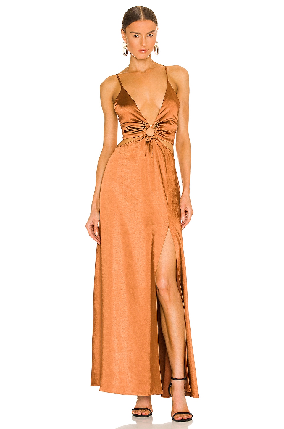 LPA Aniston Dress in Hazelnut | REVOLVE
