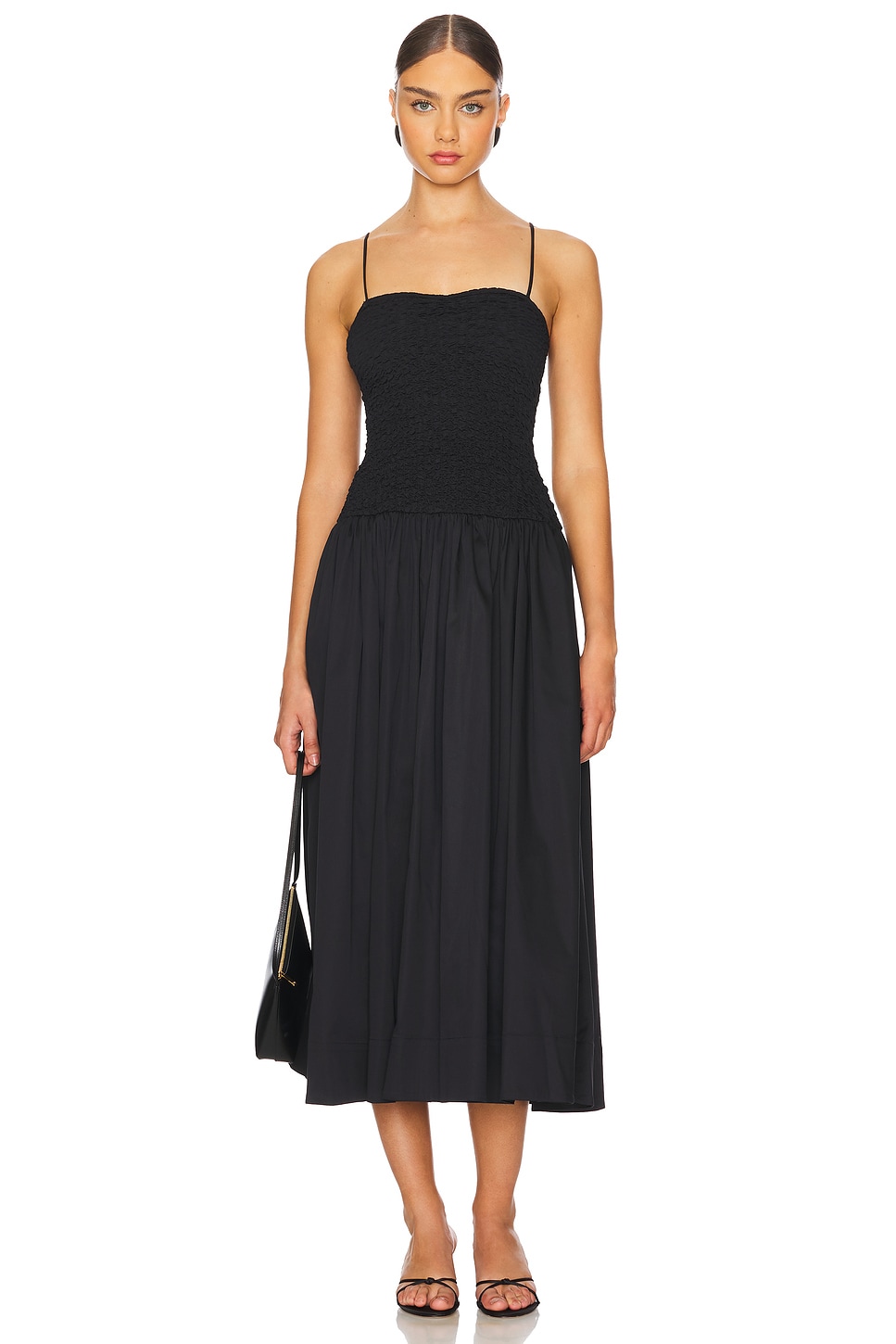 LPA Stacci Midi Dress in Black | REVOLVE