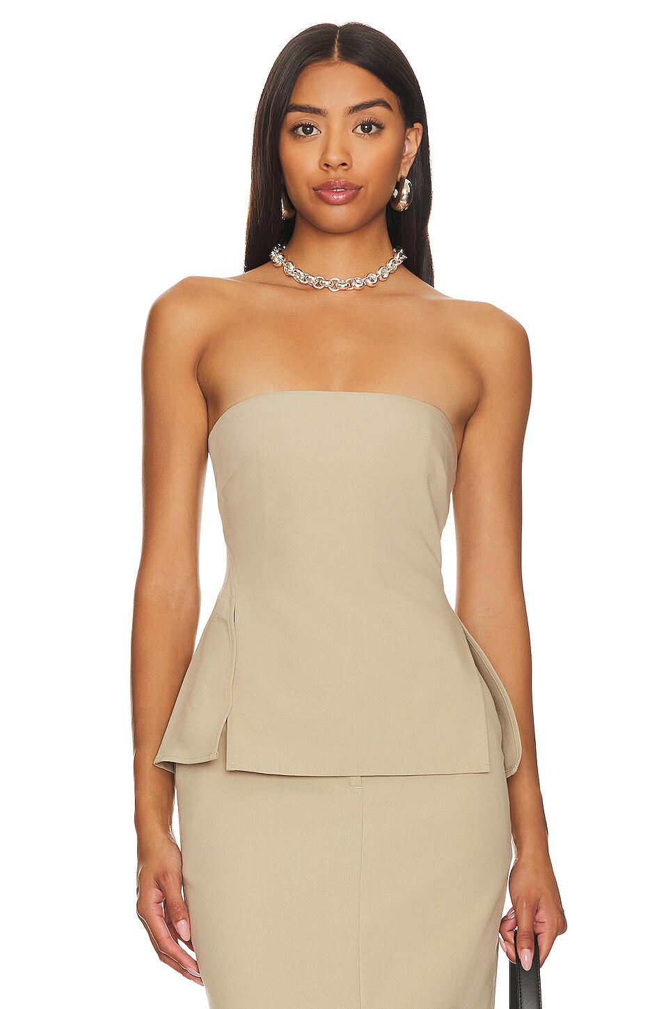 LPA Idalia Tube Top in Taupe Sand | REVOLVE