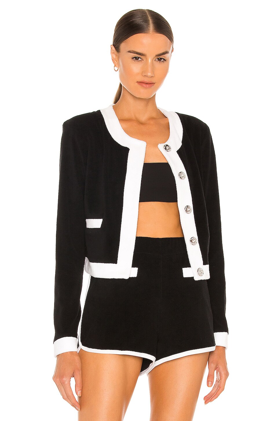 Le Superbe Beachy Keen Jacket in Beachy Keen Black & White | REVOLVE