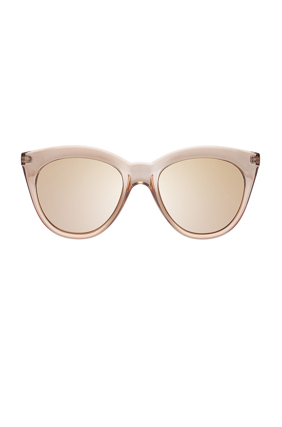 Le Specs Halfmoon Magic in Copper & Copper Mirror | REVOLVE