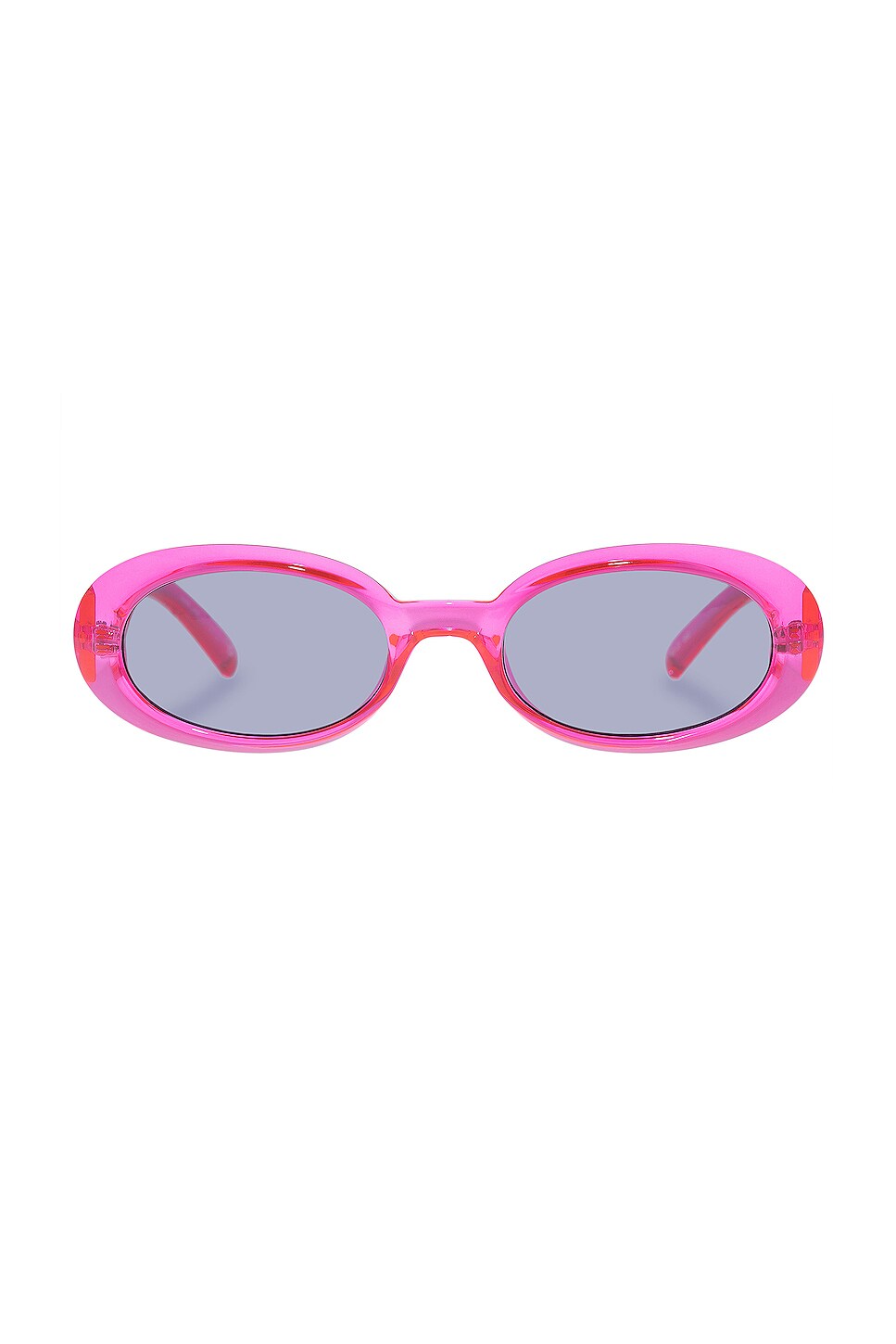 Le Specs Work It! in Hyper Pink & Smoke Tint | REVOLVE
