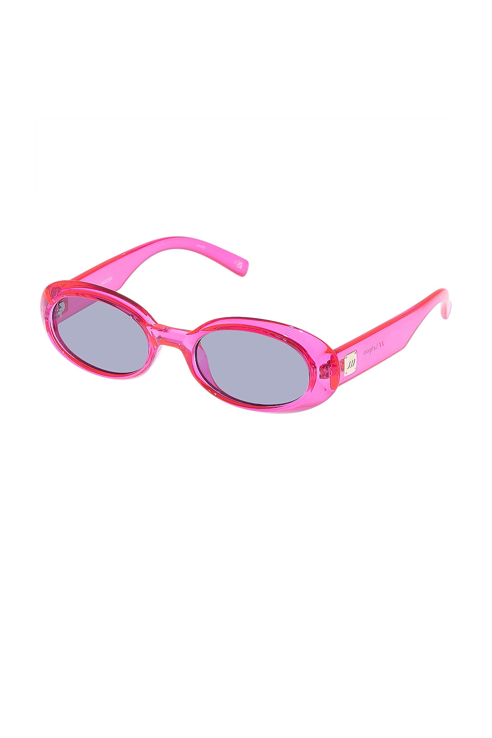 Le Specs Work It! in Hyper Pink & Smoke Tint | REVOLVE