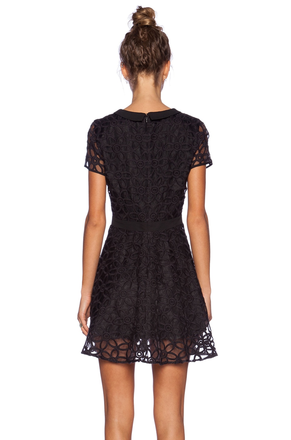 Lucca Couture Sheer Panel Dress in Black | REVOLVE