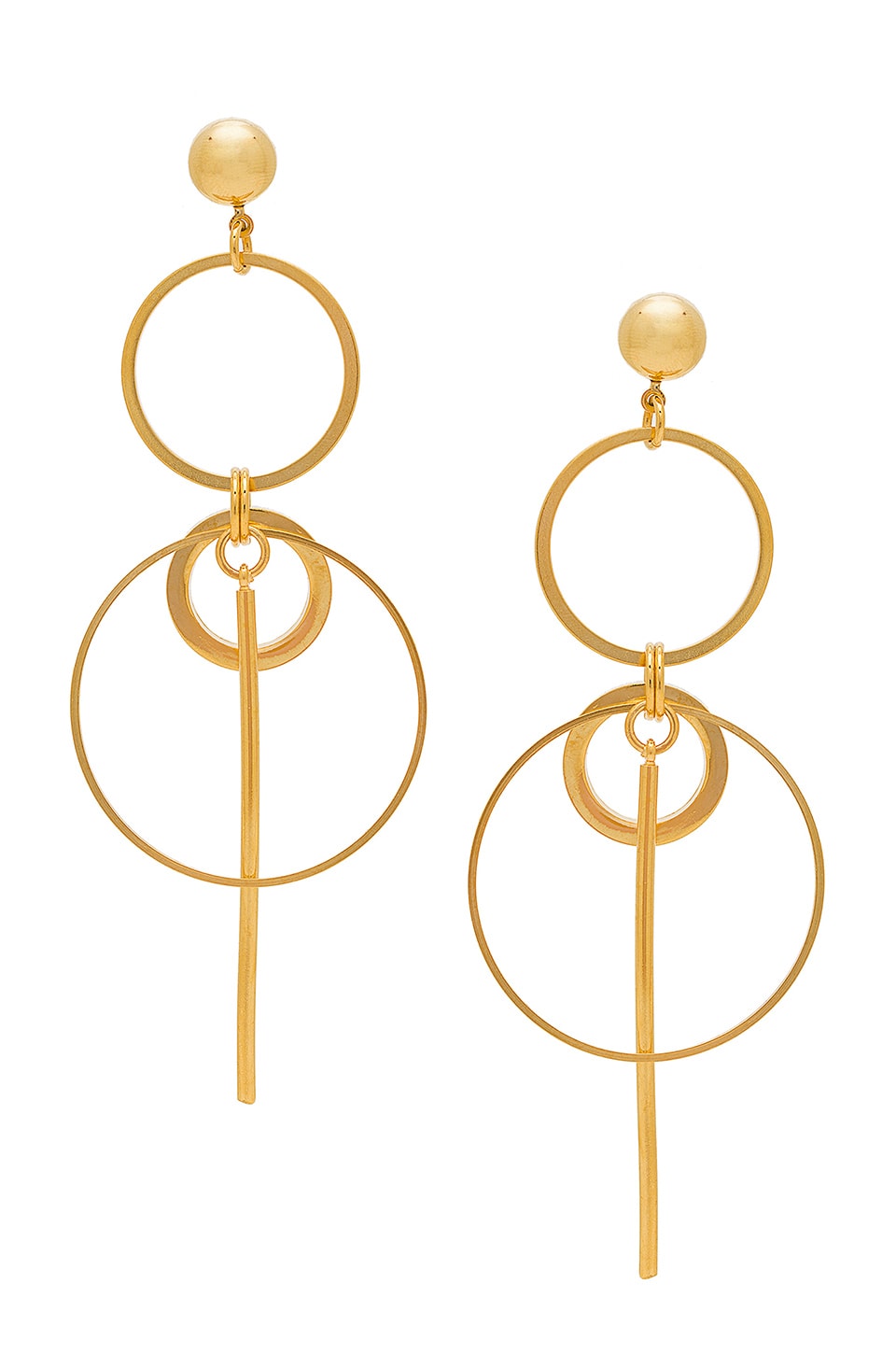 LARUICCI Multi Circle Drop Hoops in Gold | REVOLVE