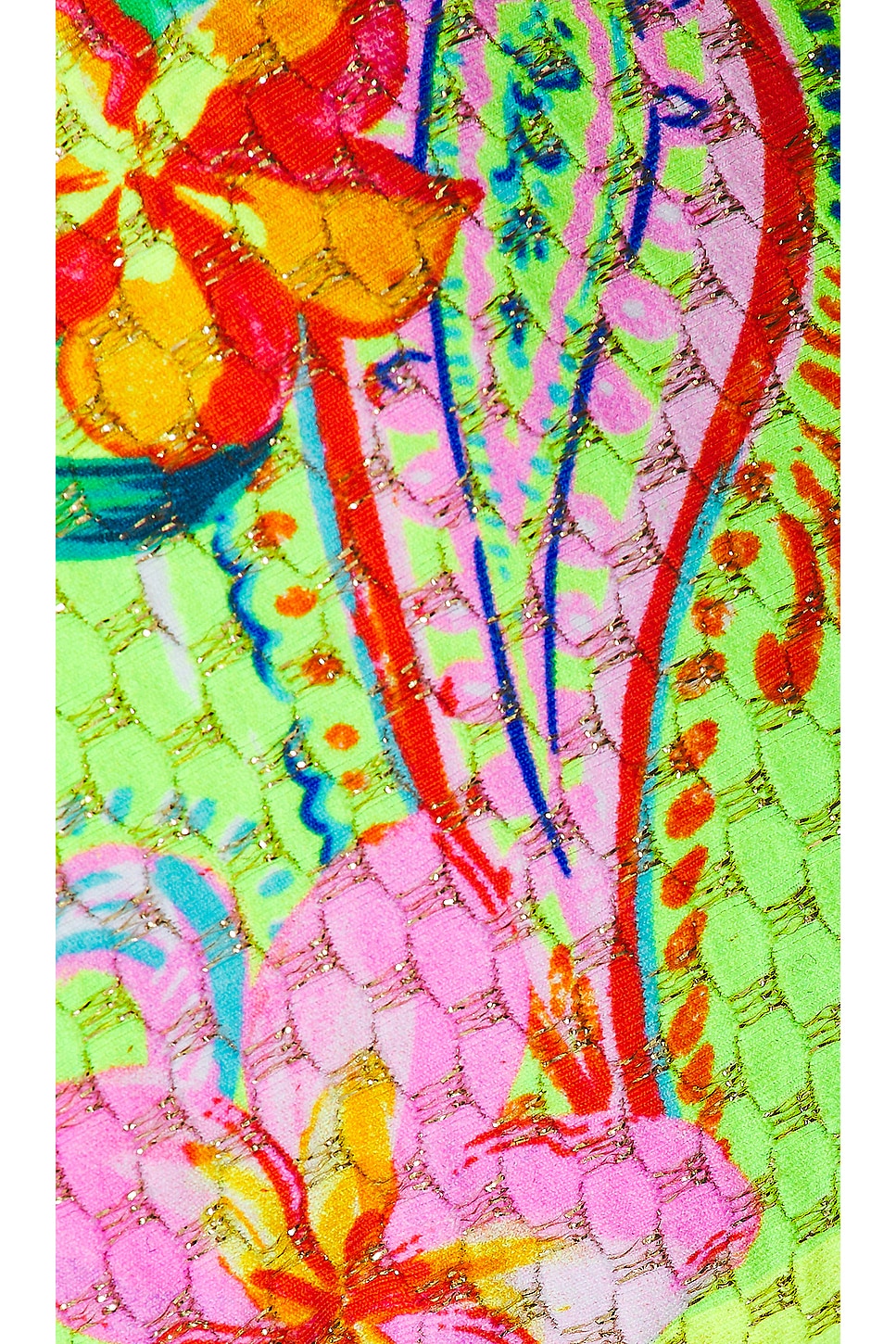 Luli Fama Hibiscus Dream Triangle Bikini Top in Multicolor | REVOLVE