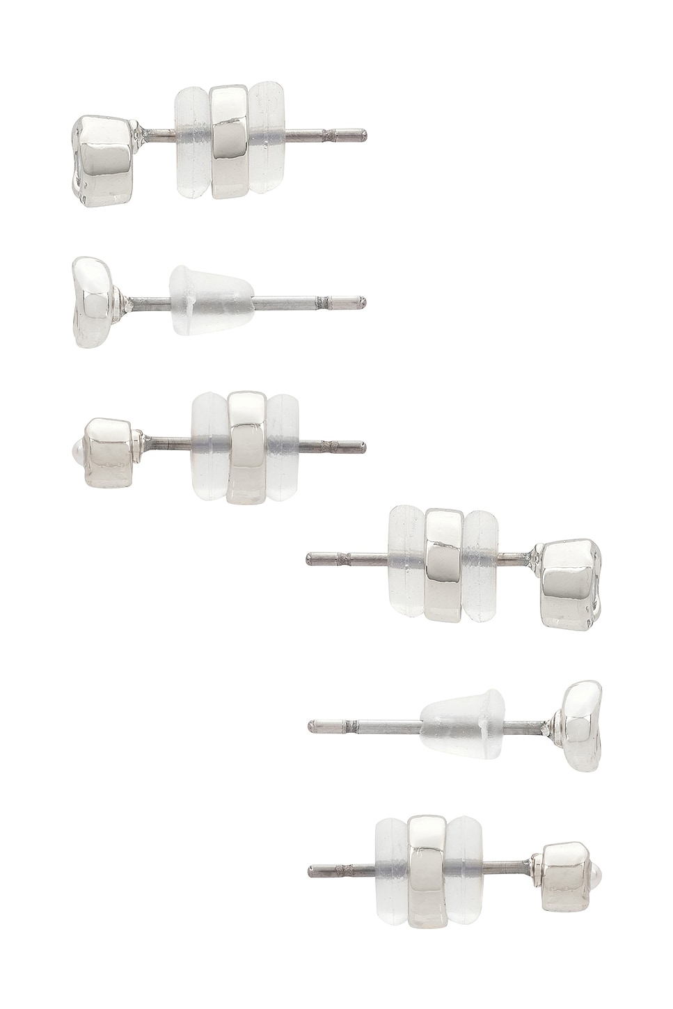 Luv AJ Eclectic Studs Set in Silver | REVOLVE