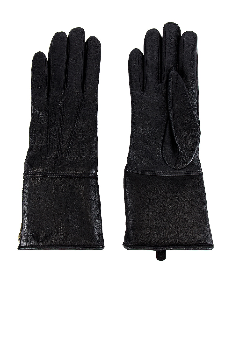 Mackage Willis Shearling Leather Glove in Black | REVOLVE