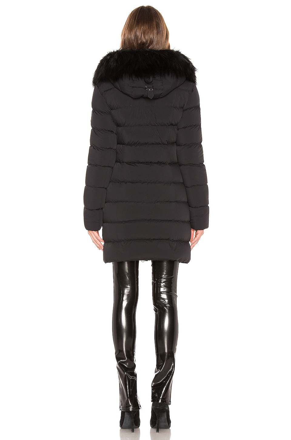 Mackage Calla Jacket With Fur Trim in Black | REVOLVE
