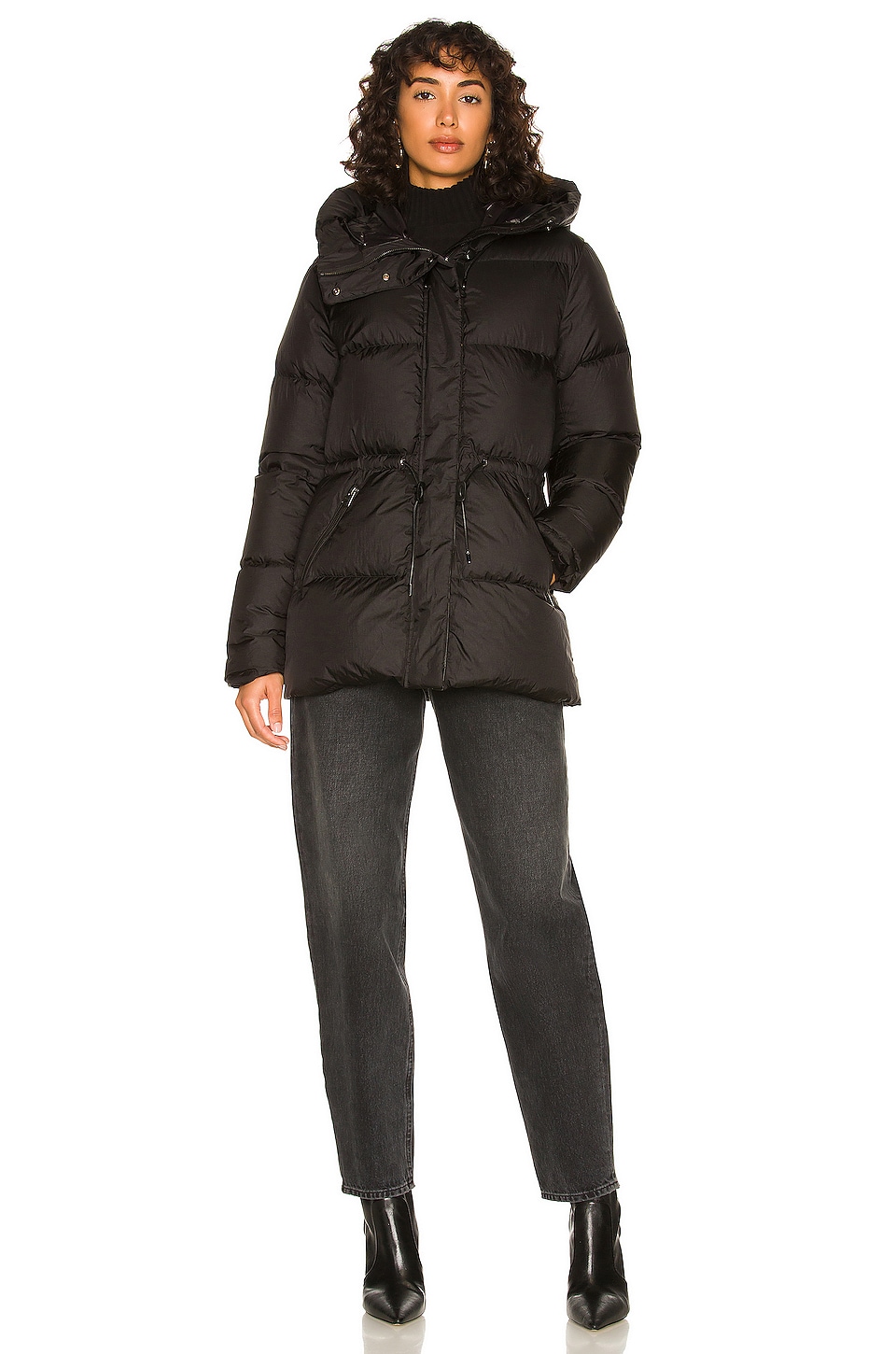 Mackage Freya Puffer Jacket in Black-Black | REVOLVE