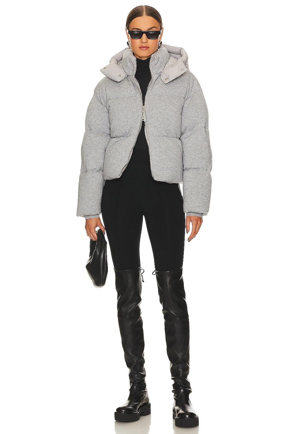 Mackage Tessy Puffer in Light Grey Melange in Light Grey Melange Mix ...