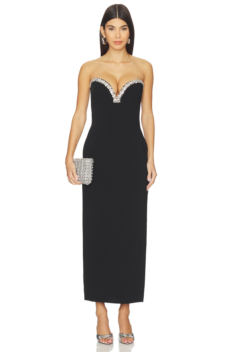MAJORELLE Emiliana Gown in Black | REVOLVE