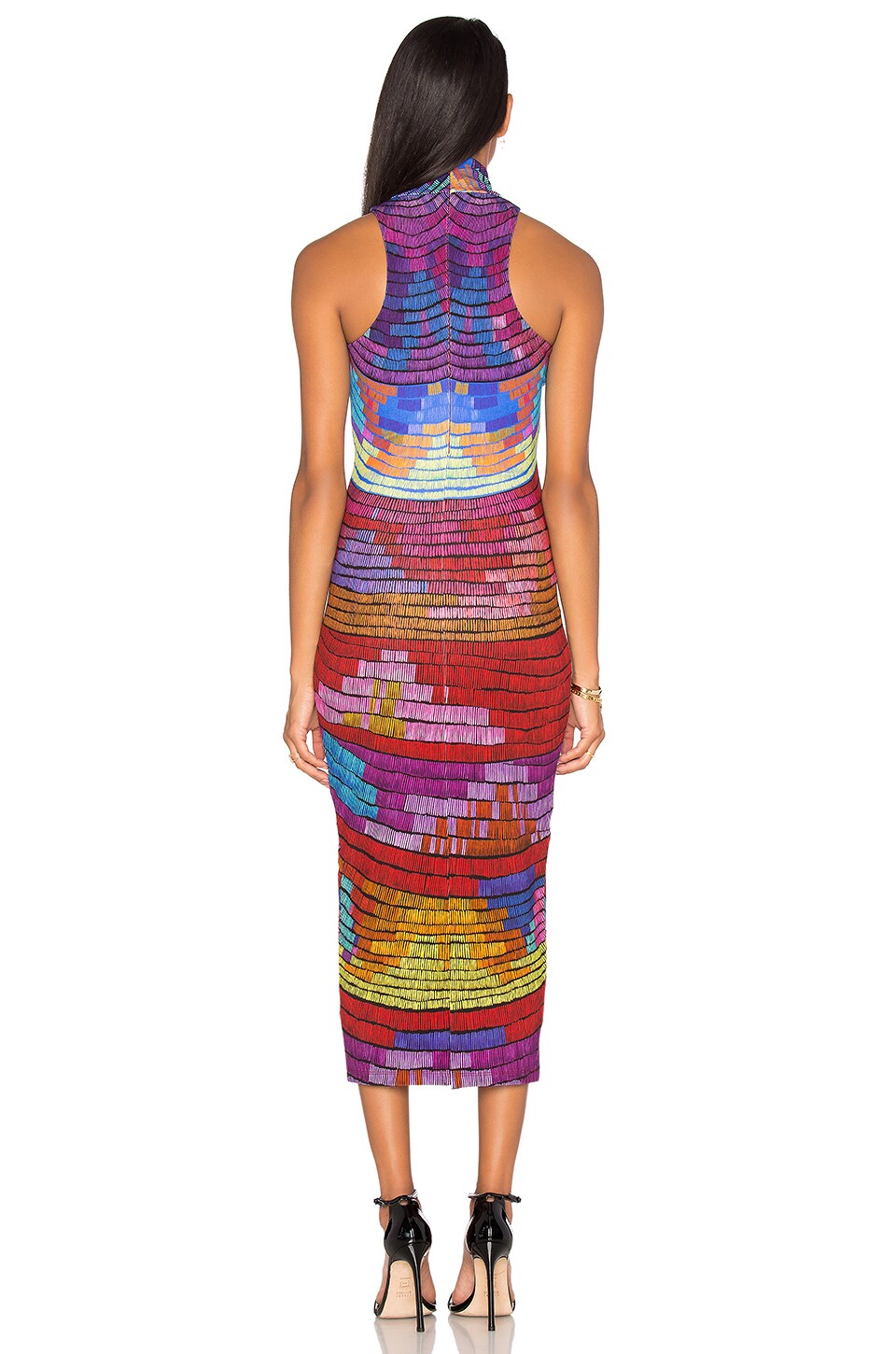 Mara Hoffman Radial Turtleneck Midi Dress in Raspberry | REVOLVE