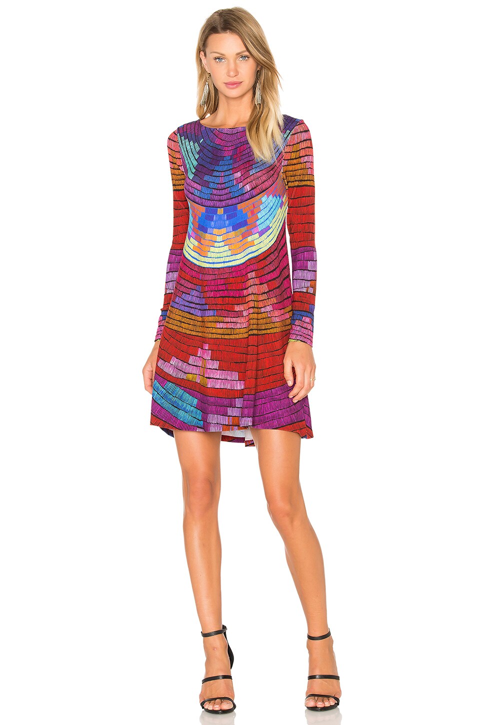 Mara Hoffman Radial Swing Mini Dress in Raspberry | REVOLVE