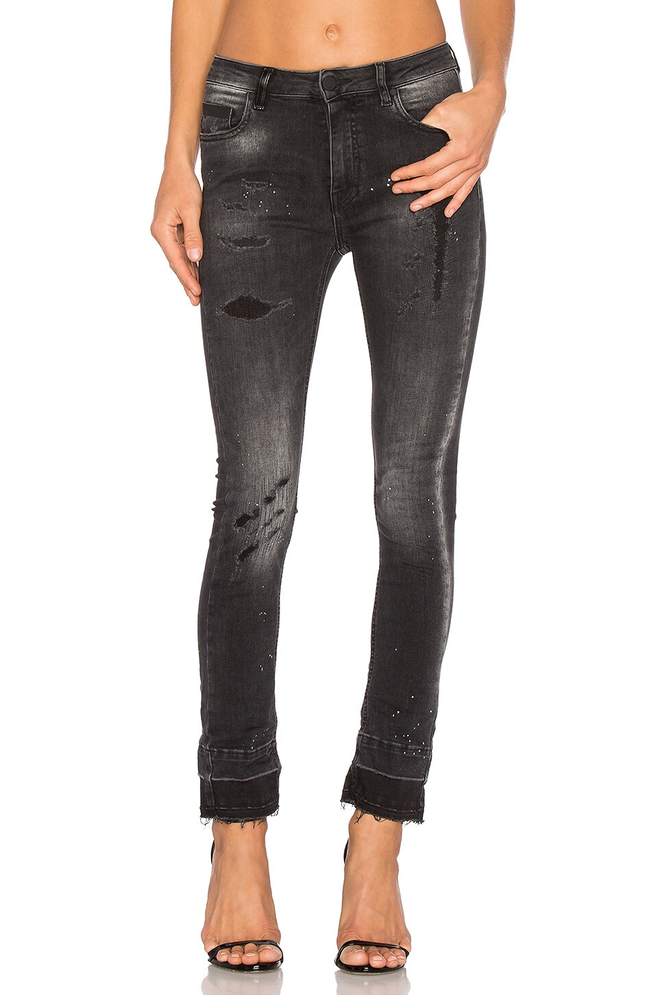 Marcelo Burlon Thalida Slim Fit Jean in Vintage Wash | REVOLVE