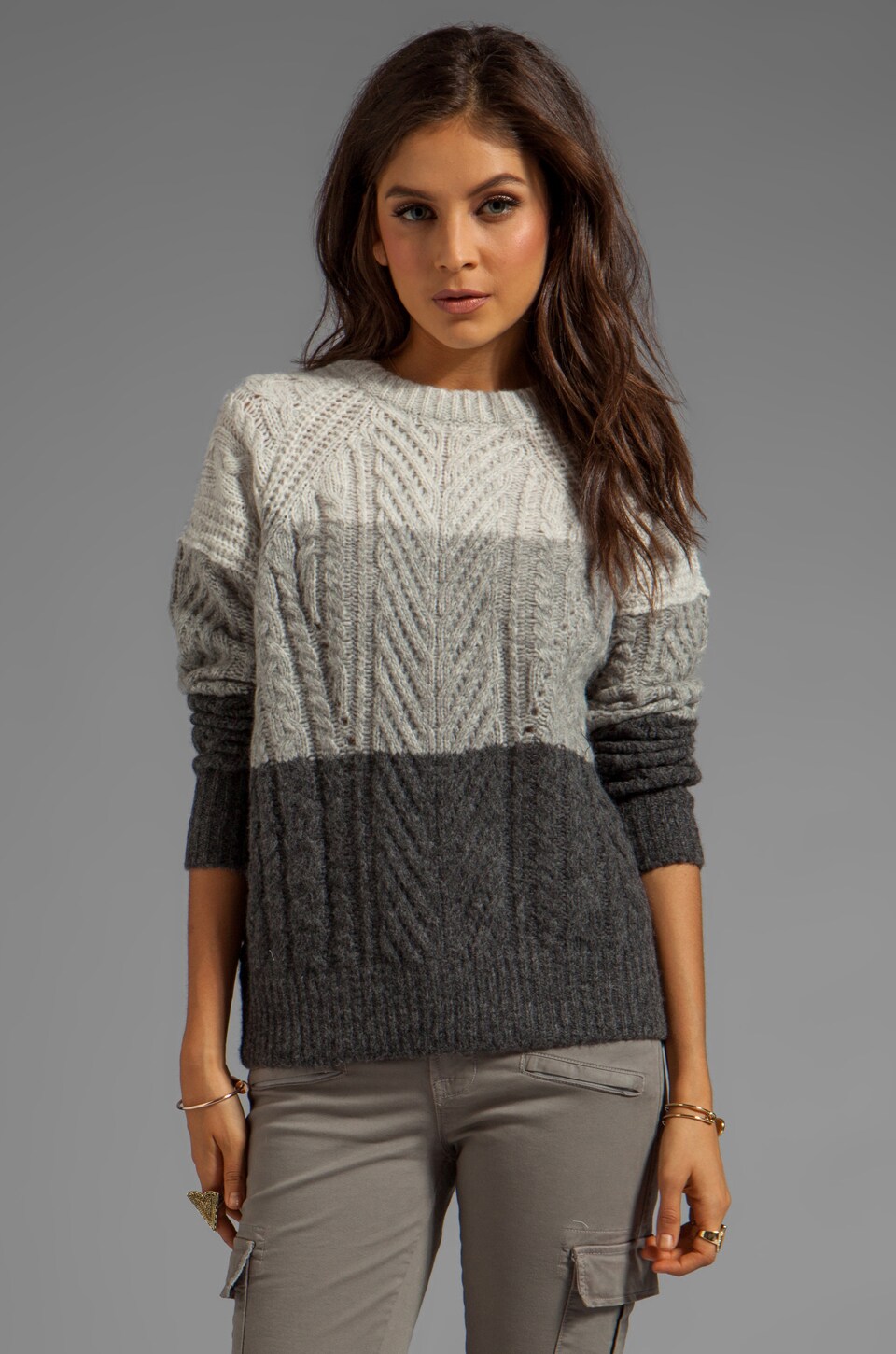 Marc by Marc Jacobs Connolly Stripe Sweater Pullover in Night Grey ...