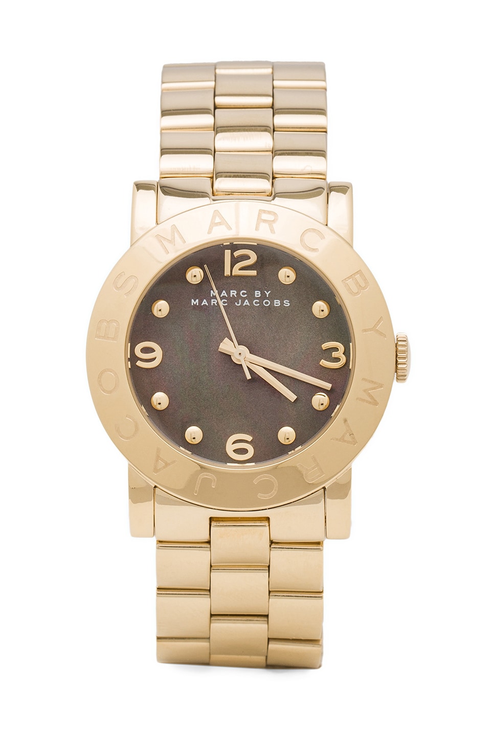 Marc by Marc Jacobs Amy Watch in Gold/Dirty Martini in Gold & Dirty ...