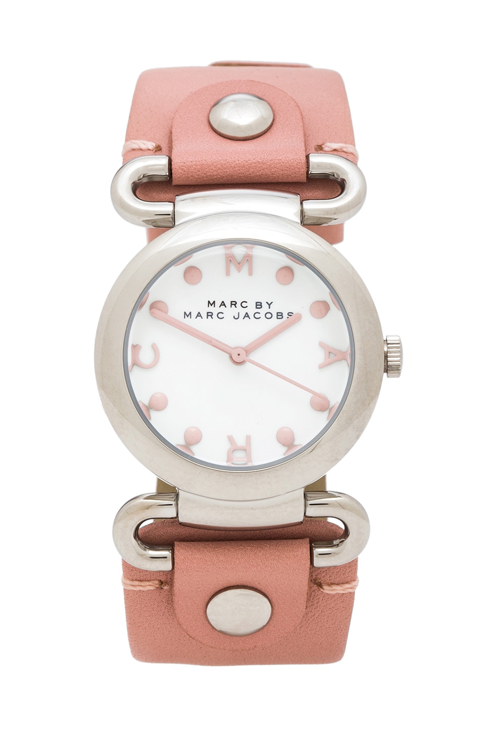 Marc by Marc Jacobs Molly Watch in Stainless Steel & Hazy Rose | REVOLVE