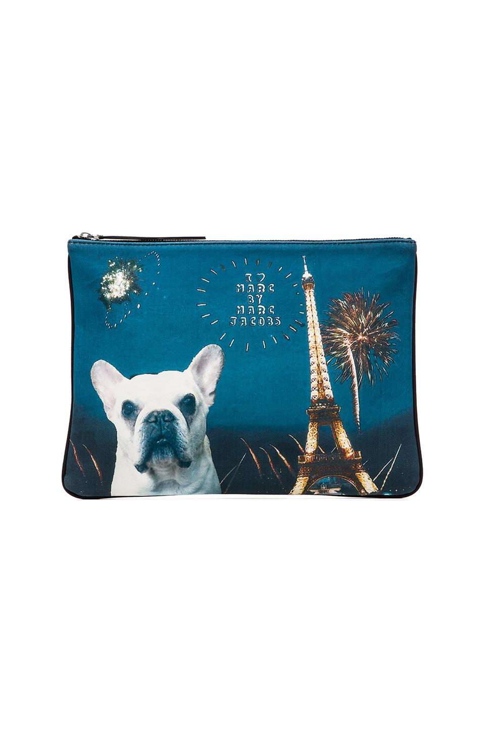 Marc by Marc Jacobs Jet Set Pets Clutch in Black Multi | REVOLVE