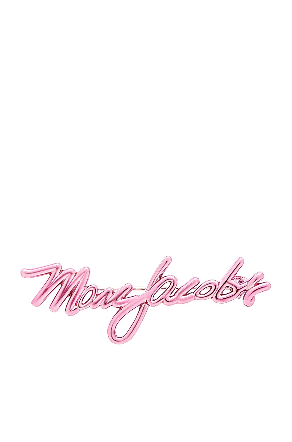 Marc Jacobs Signature Logo Pin in Neon Pink | REVOLVE