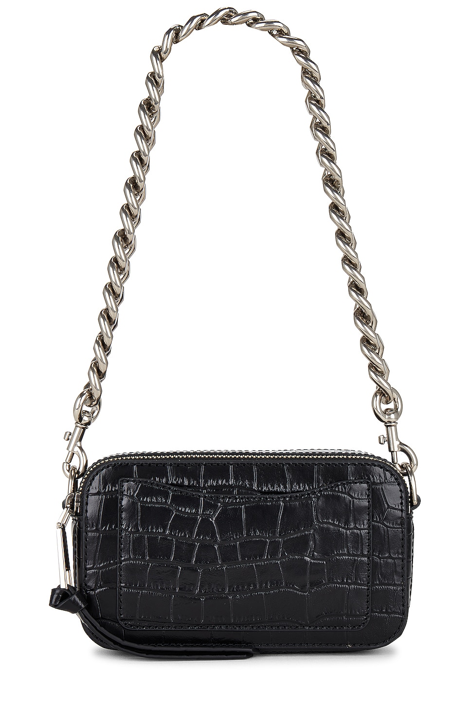 Marc Jacobs The Croc Embossed Snapshot in Black | REVOLVE