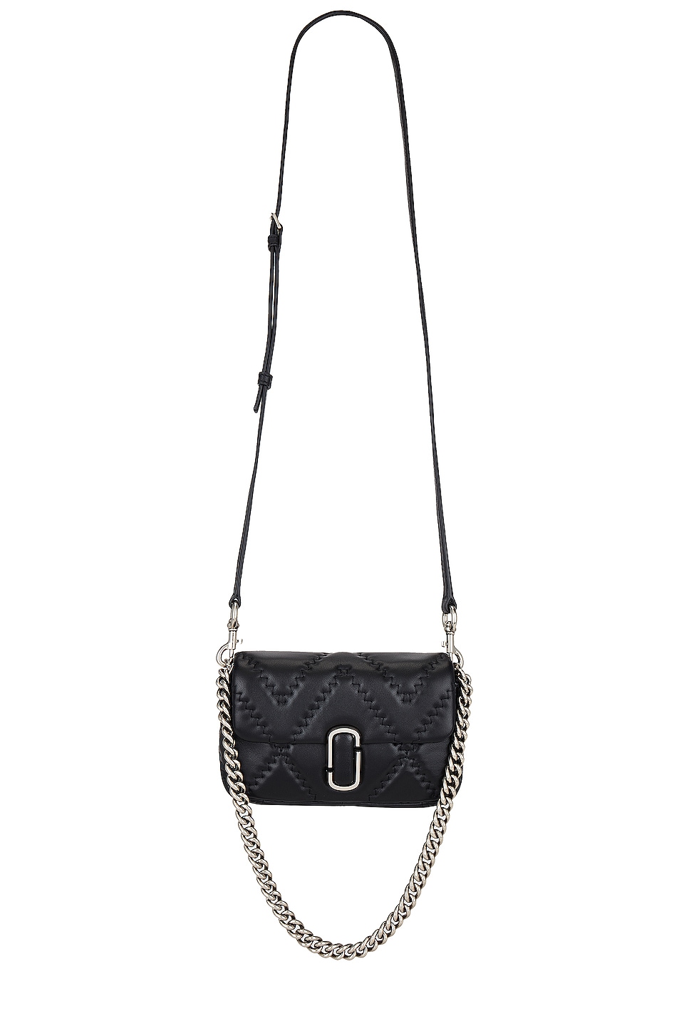 Marc Jacobs The Quilted Leather J Marc Mini Bag in Black | REVOLVE