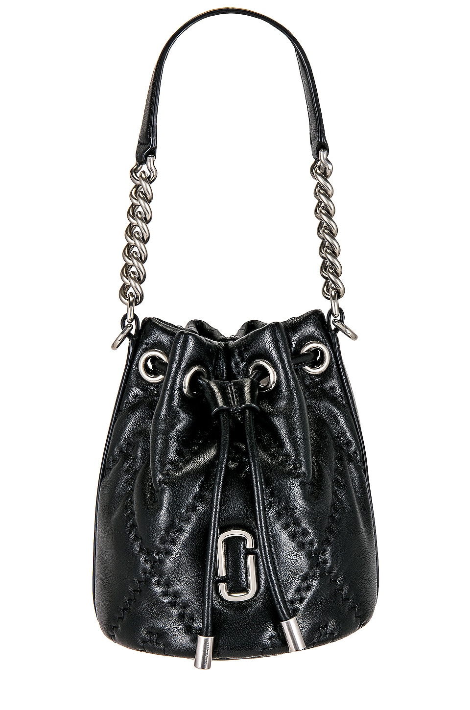 Marc Jacobs The Quilted Bucket Bag in Black | REVOLVE