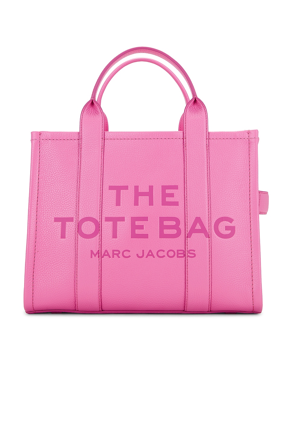 Marc Jacobs The Leather Medium Tote in Candy Pink | REVOLVE