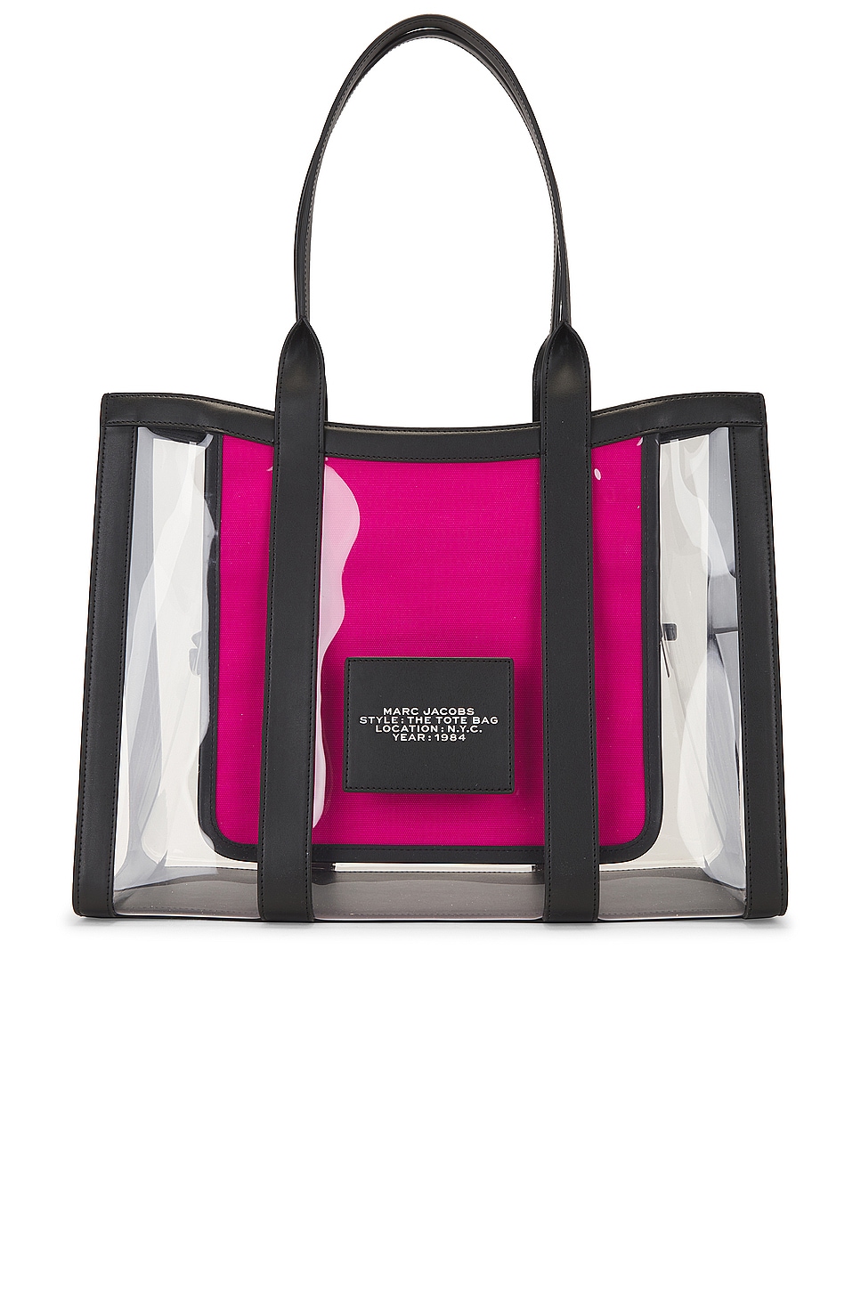 Marc Jacobs The Clear Large Tote Bag in Black | REVOLVE
