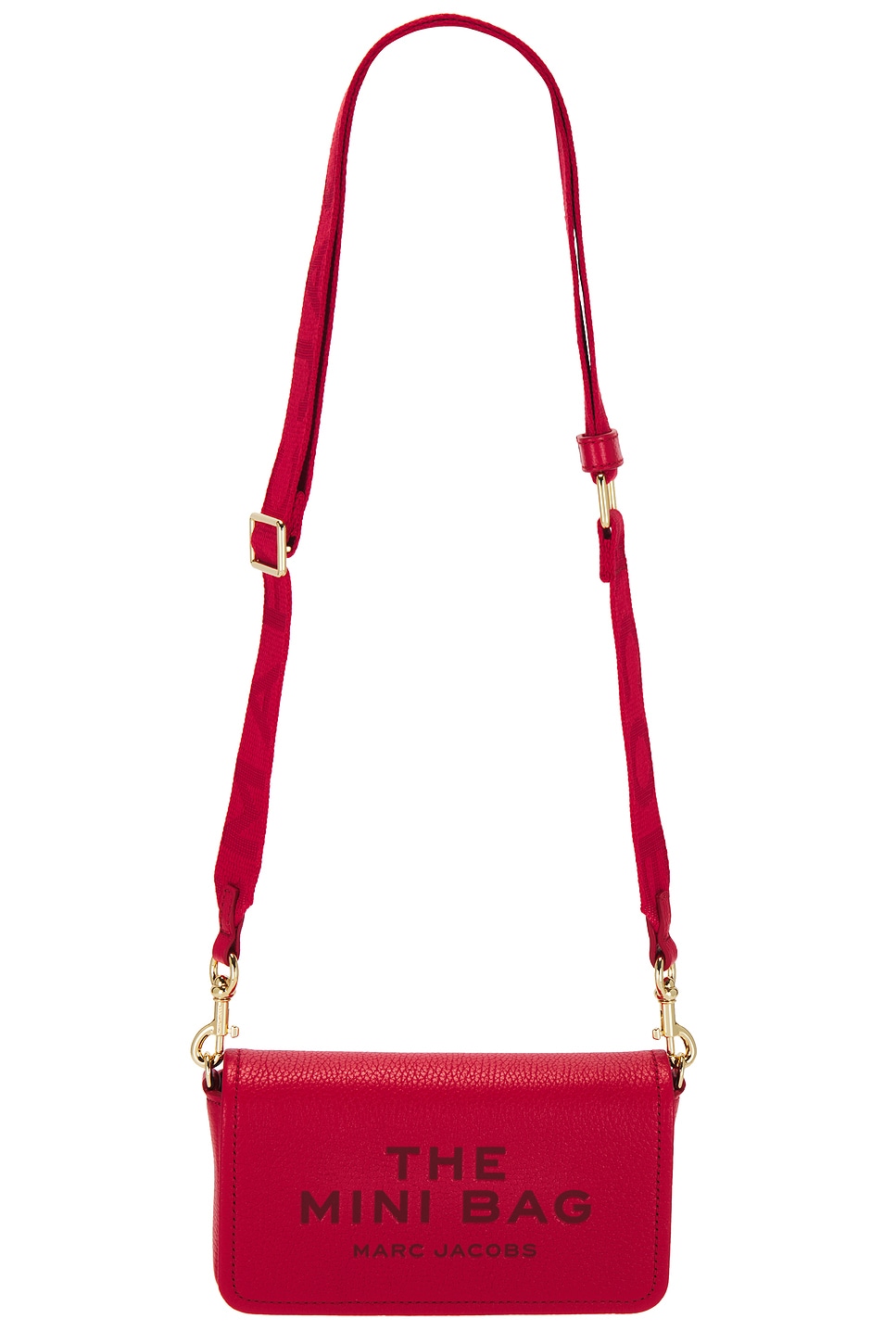 Marc Jacobs The Leather Mini Bag in True Red | REVOLVE