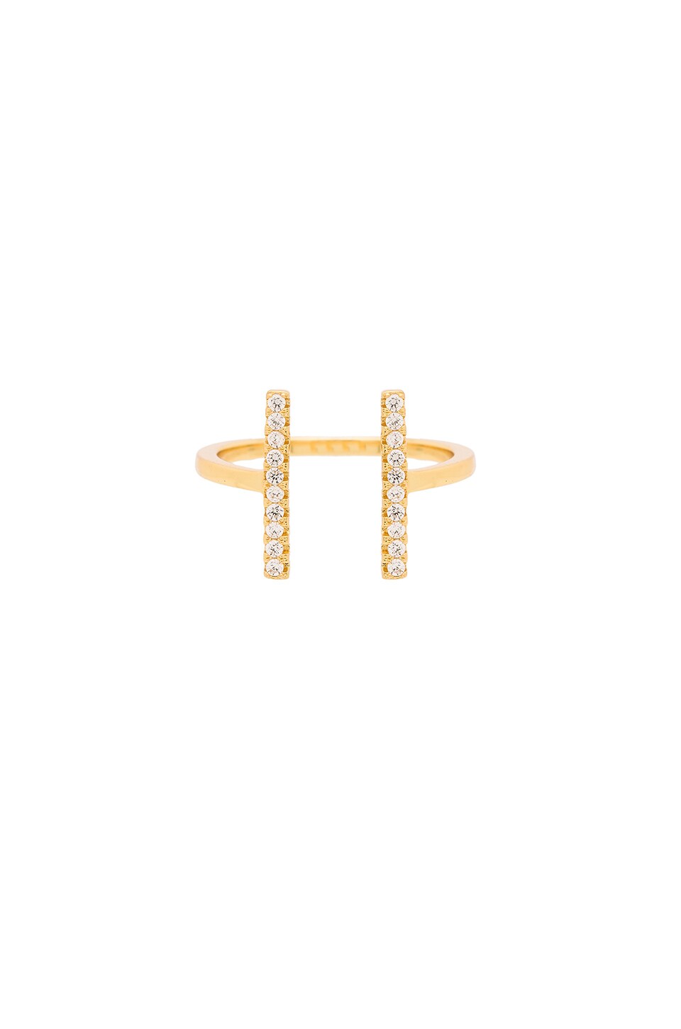 Melanie Auld Pave Skinny Ring in Gold | REVOLVE