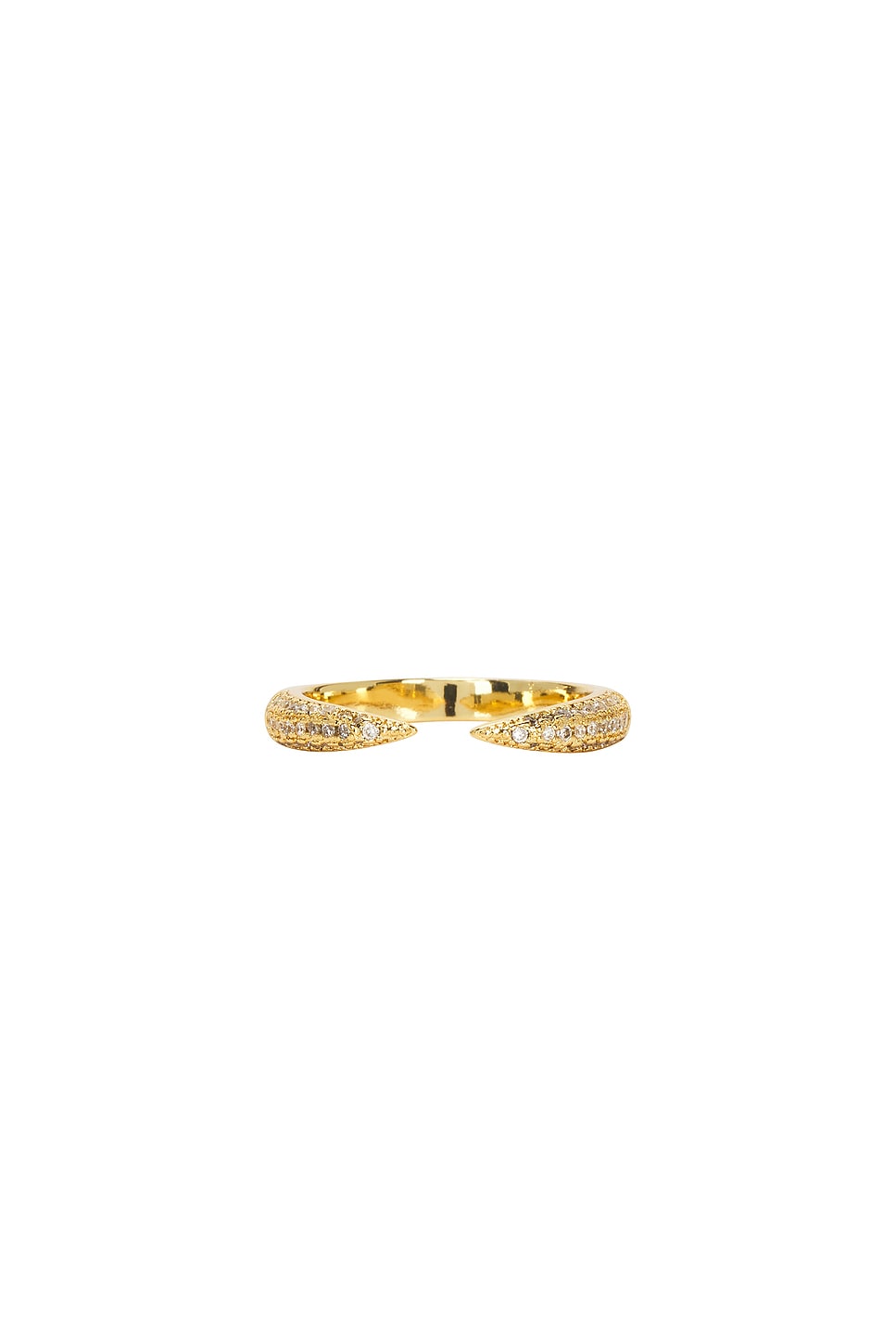 Mazin Jewels Open Rivet Ring in Gold | REVOLVE