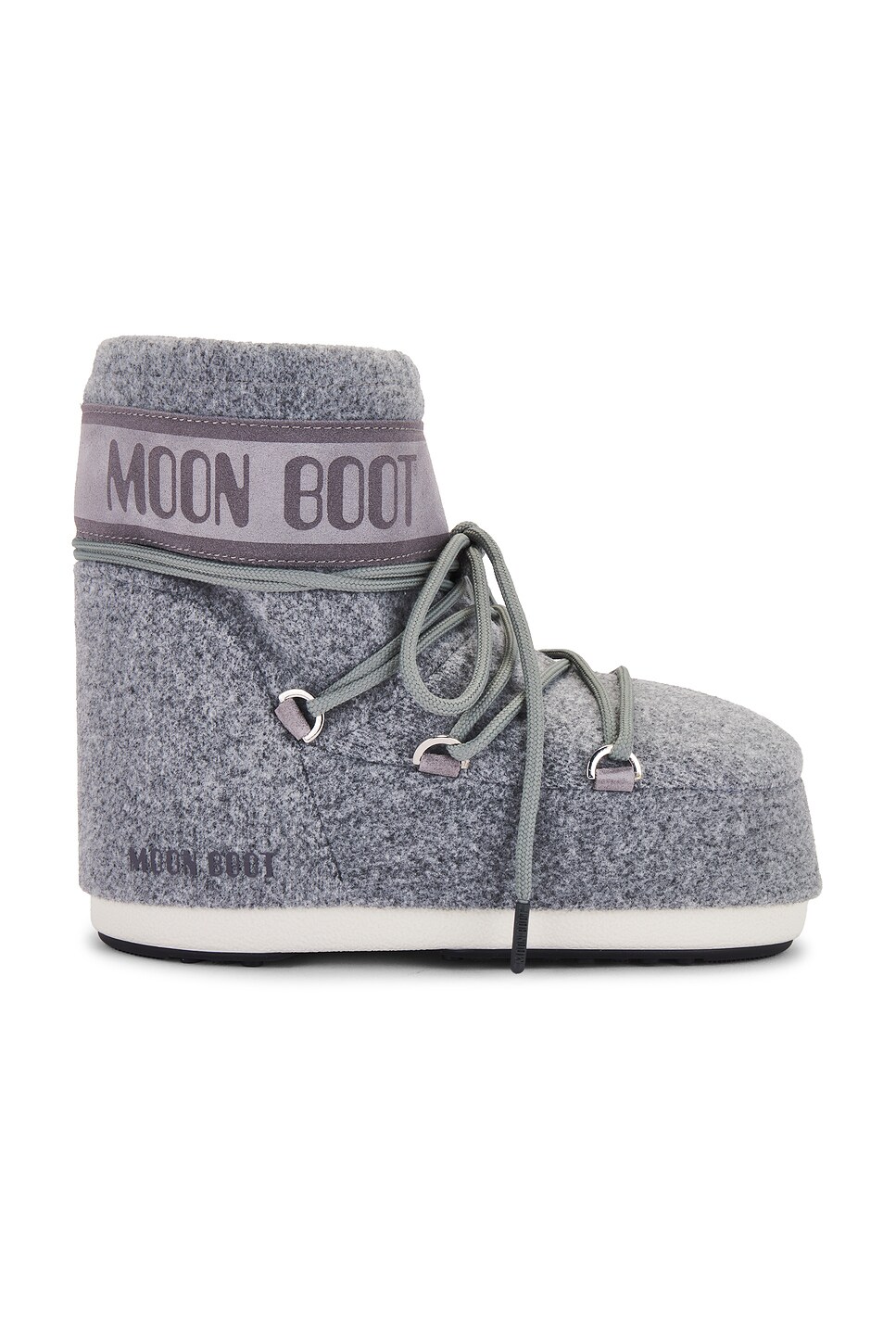 MOON BOOT Icon Low Felt Boot in Grey | REVOLVE