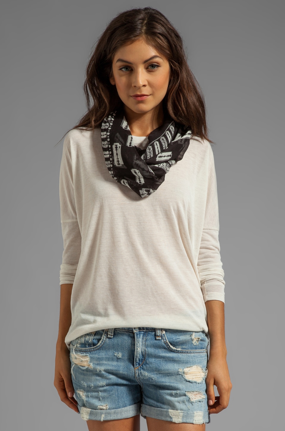 McQ Alexander McQueen Razor Blade Scarf in Black | REVOLVE