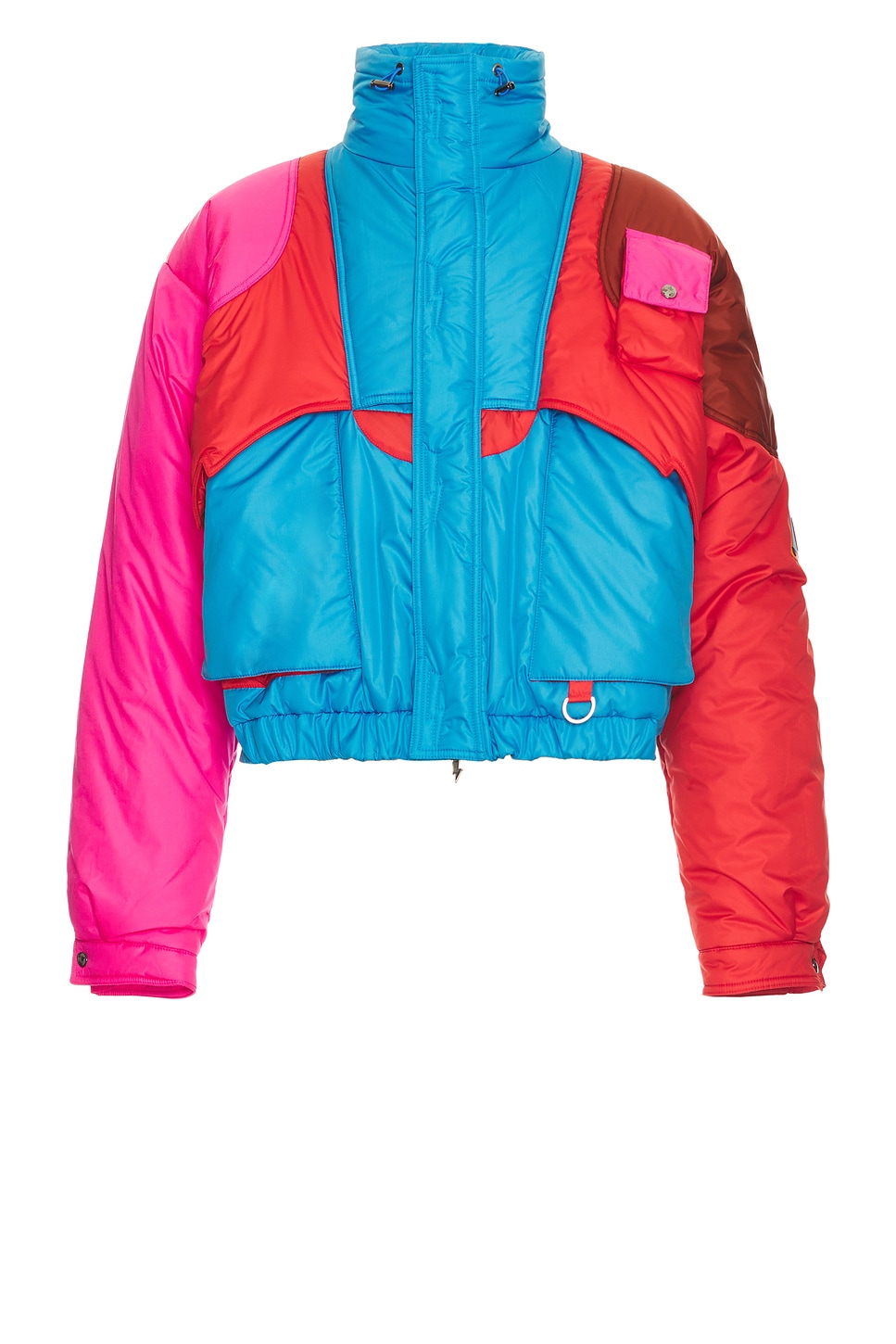 Members of the Rage Motr Windbreaker Jacket in Cyan Blue | REVOLVE