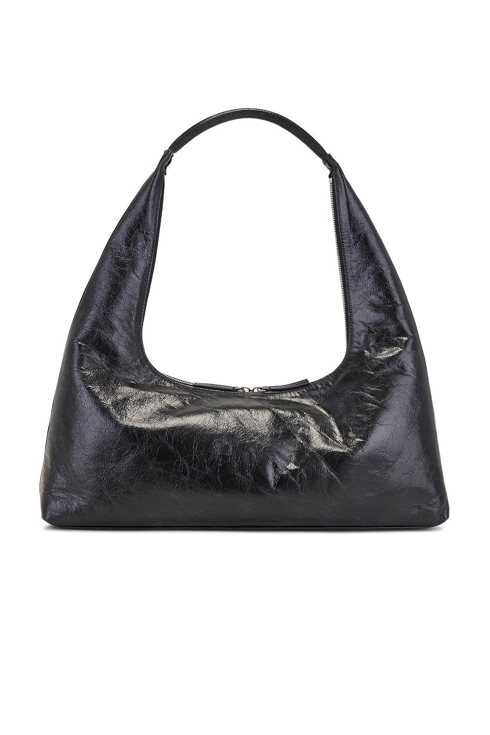MARGESHERWOOD Hobo Large Bag in Black Pull Up Crinkle | REVOLVE