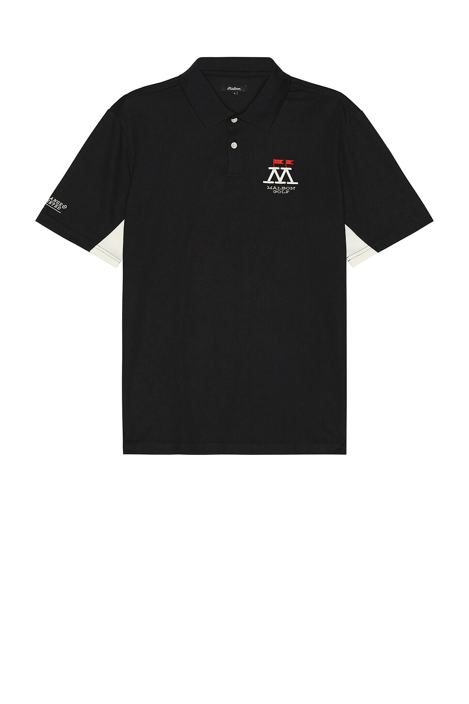 Malbon Range Tested Performance Pique Polo in Aged Black | REVOLVE
