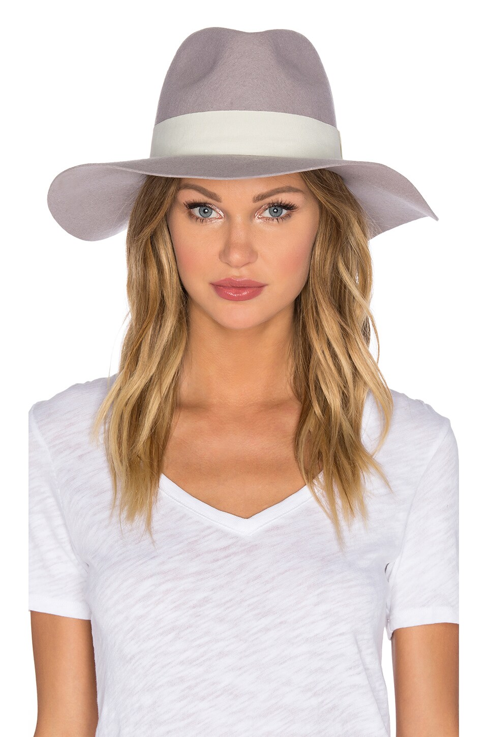 Michael Stars Downtown Wide Brim Fedora in Oyster | REVOLVE