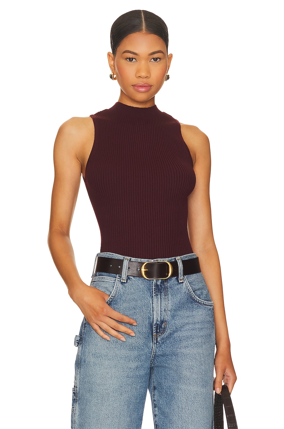 Michael Stars Kara Top in Cabernet | REVOLVE