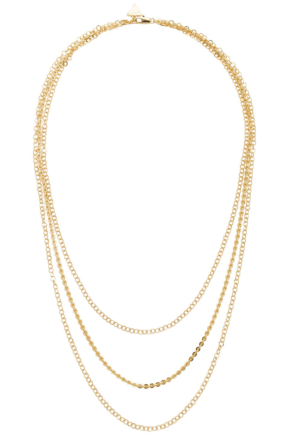 Michelle Campbell Three Strand Circle Chain in Gold | REVOLVE