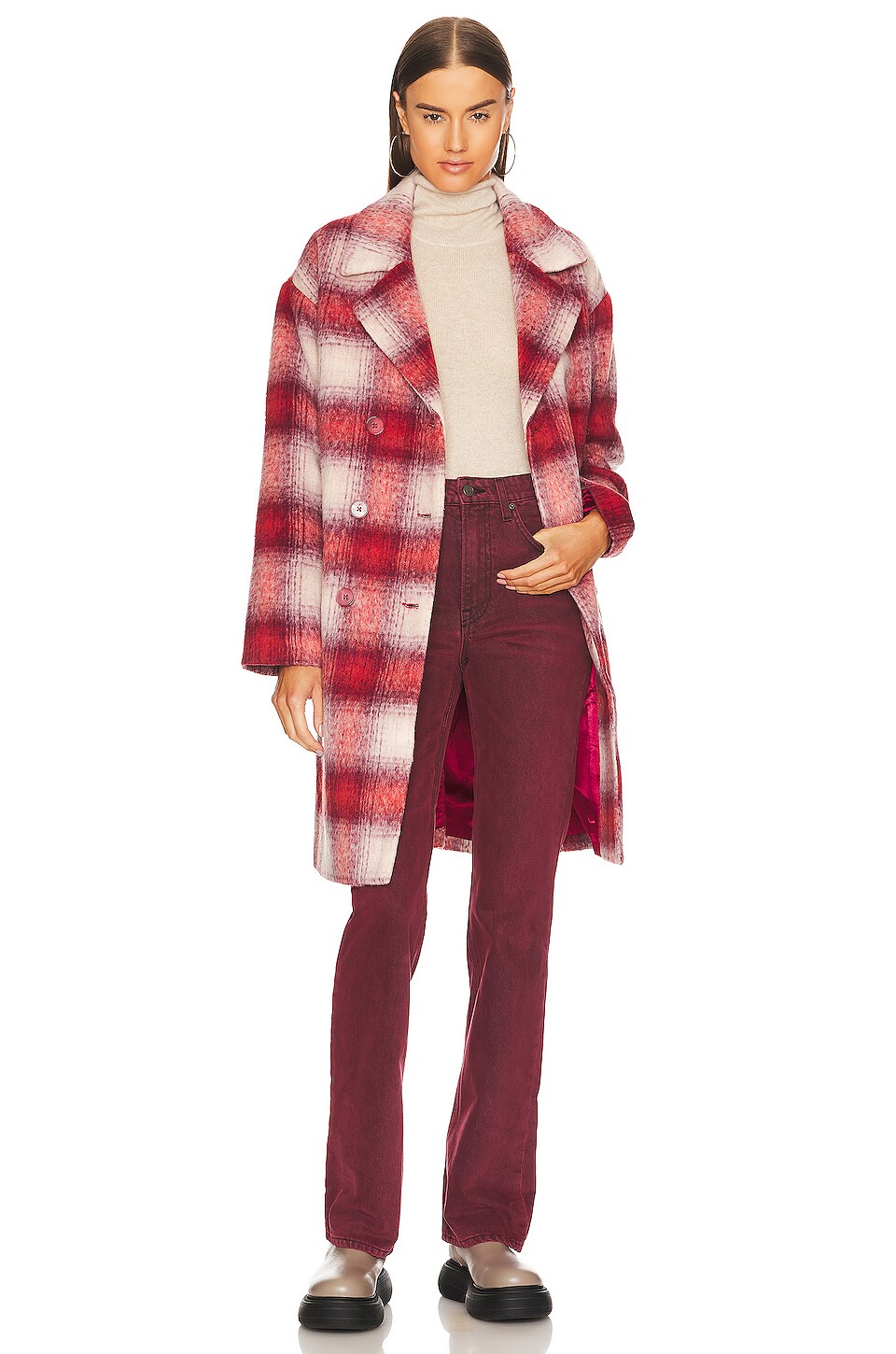 MINKPINK Sophie Coat in Pink & Multi | REVOLVE