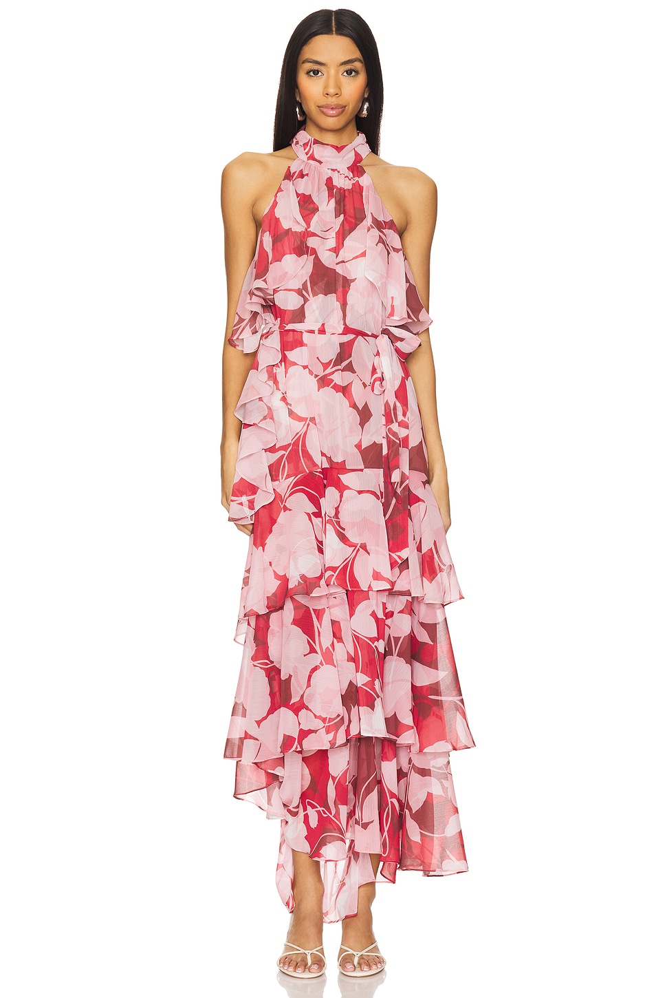 MISA Los Angeles Calissa Dress in Flora Rosada | REVOLVE