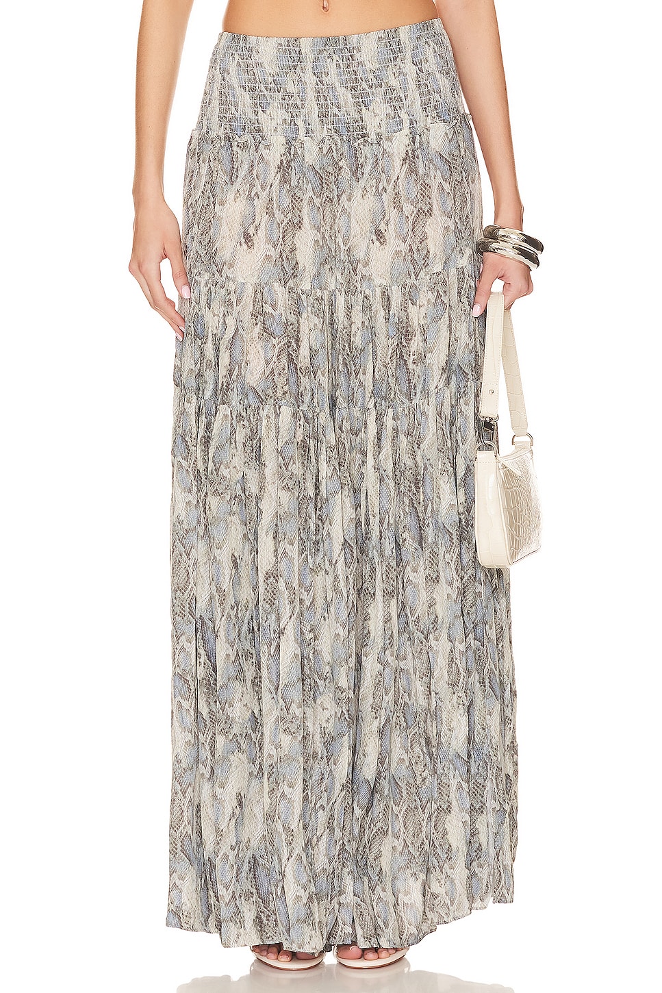 MISA Los Angeles Bar Skirt in Spring Python | REVOLVE