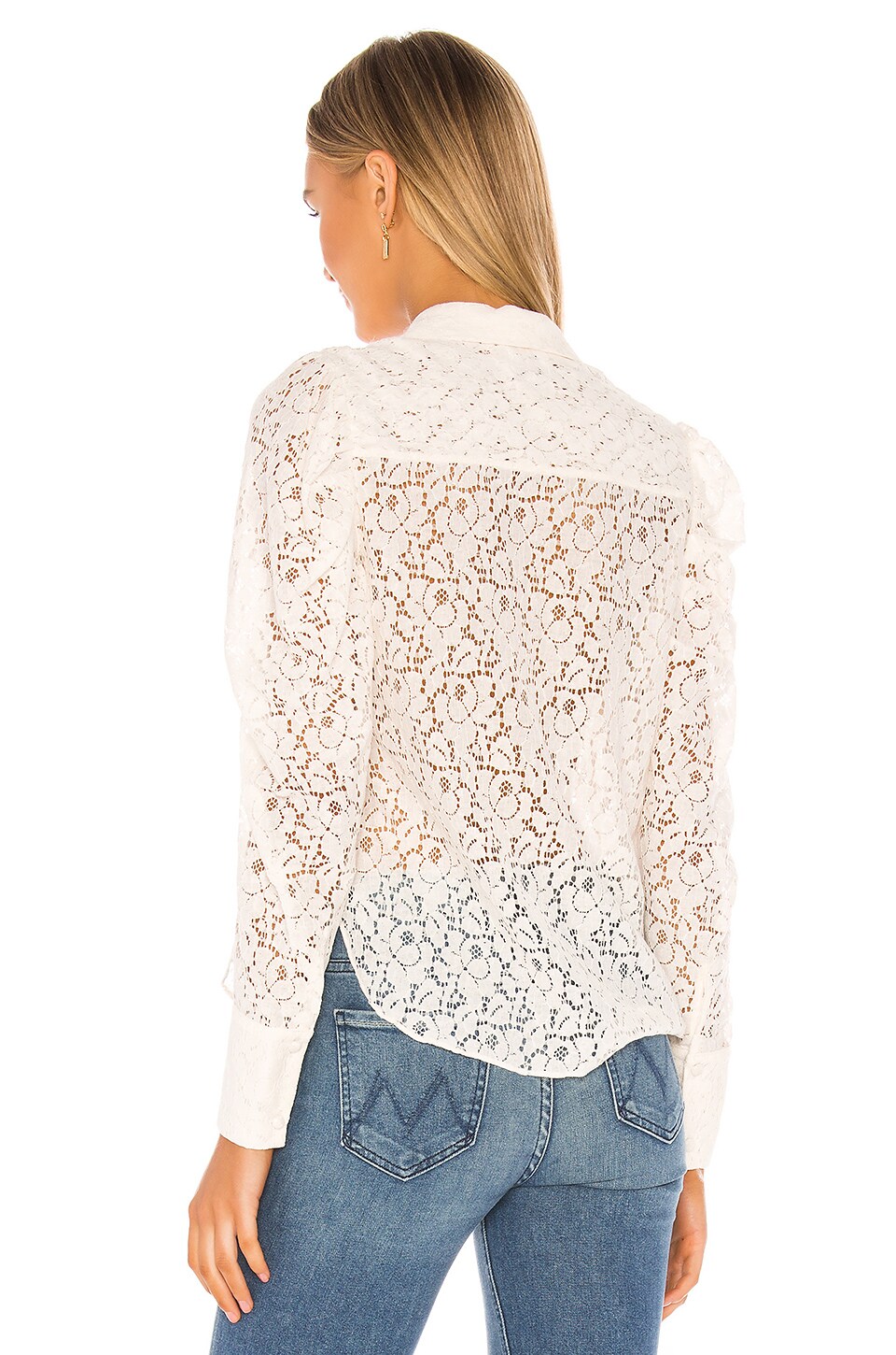 MISA Los Angeles Patrina Top in Floral Lace | REVOLVE