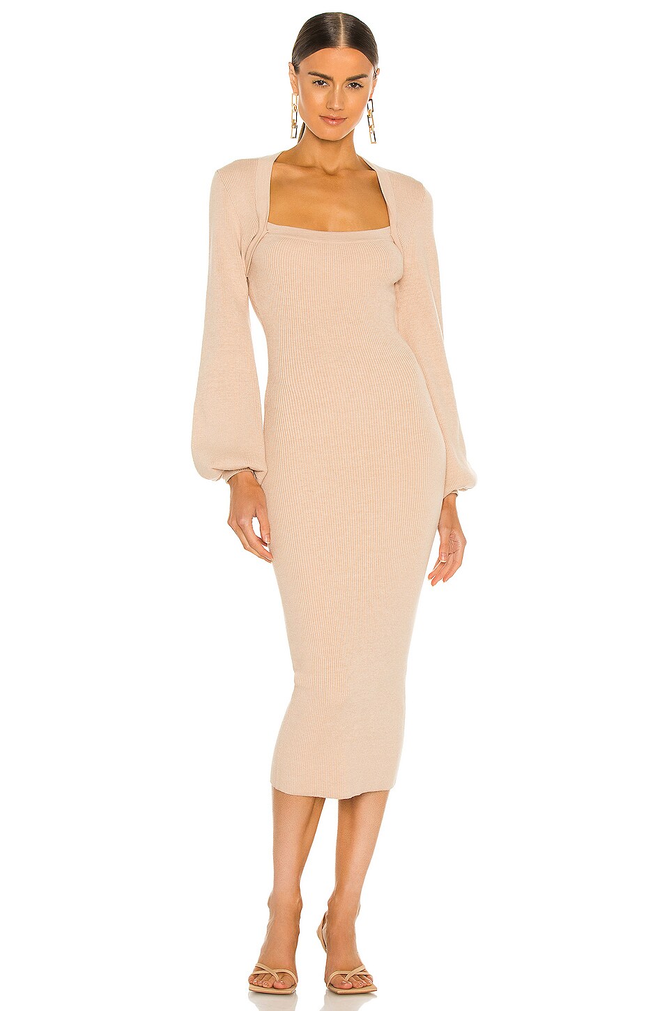 MISHA Bernelle Dress in Sand | REVOLVE