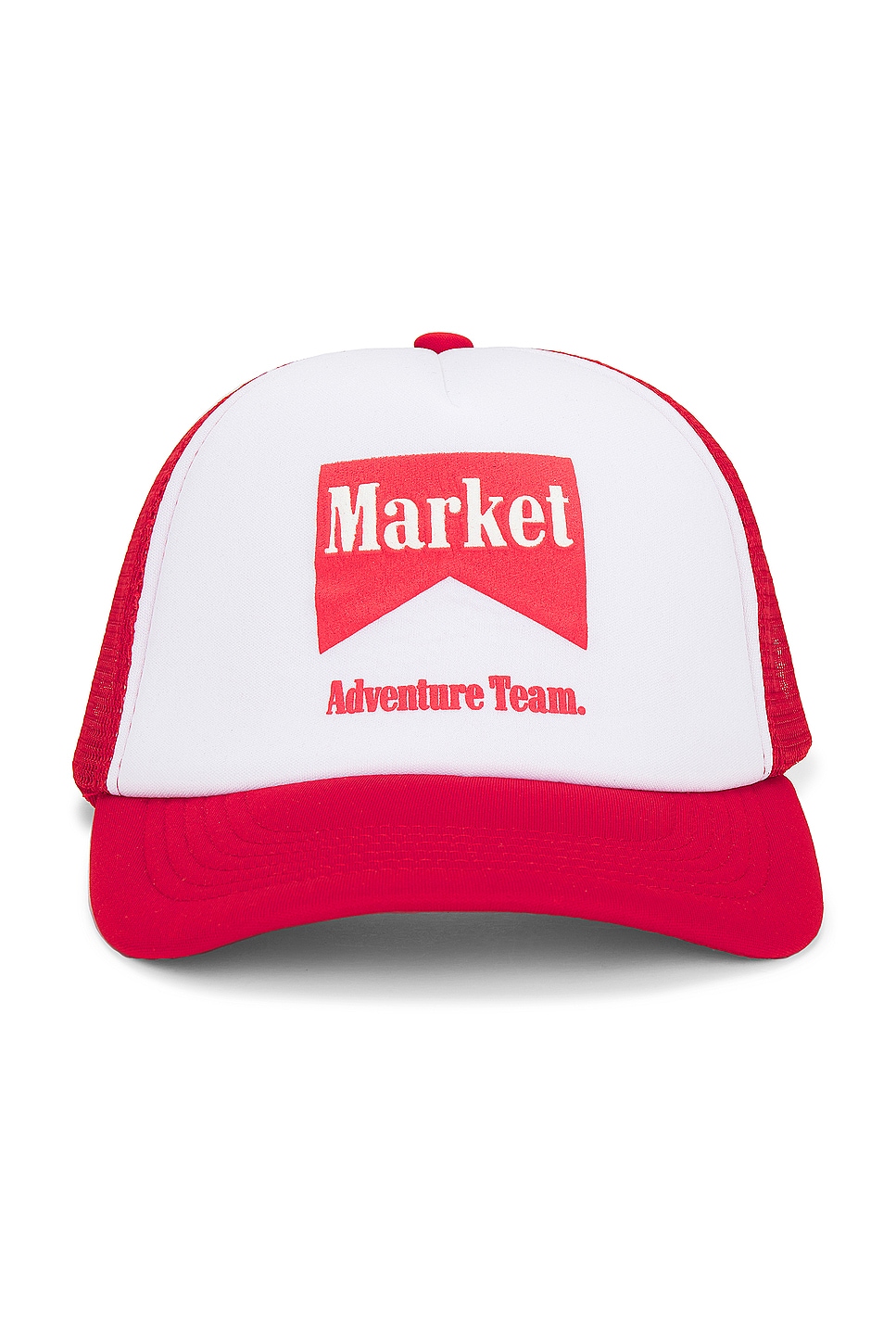 Market Adventure Team Trucker Hat in Red | REVOLVE