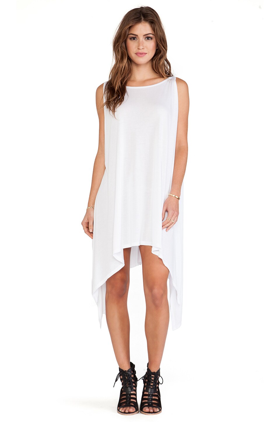 Michael Lauren Roland Tunic Dress in White | REVOLVE